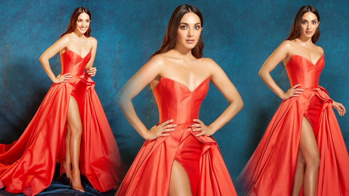 Kiara Advani is a Walking Glam Goddess in Her Hot Red Gown at Filmfare ...