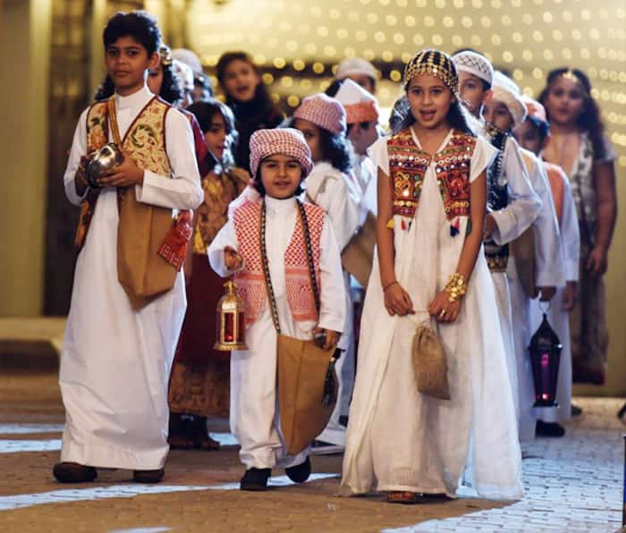 Kids in Saudi Arabia Dress up For The Festival