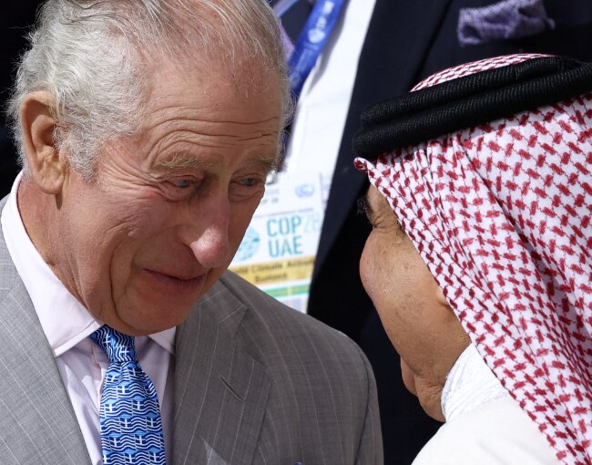 King Charles raises eyebrows with his tie choice amid UK Greece dispute