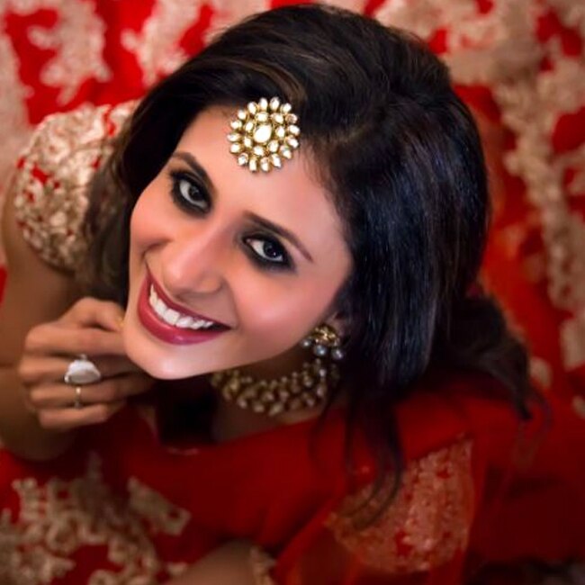 Kishwer Merchantt with glasses of champagne during the shoot