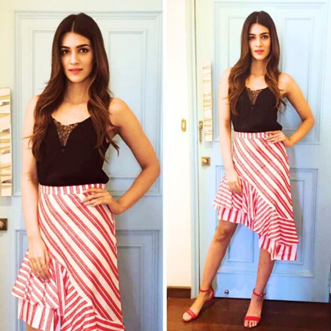 Kriti Sanon looks ravishing in this outfit during Raabta promotions