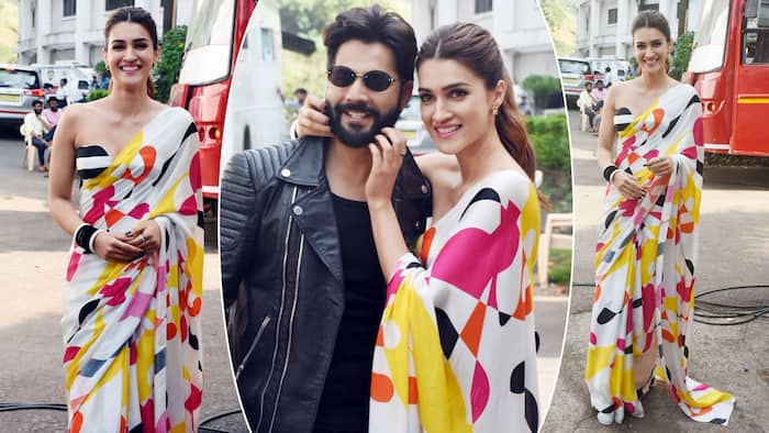 Kriti Sanon's Colourful Saree Reminds You of Holi But That Sexy Blouse is The Real Highlight ...