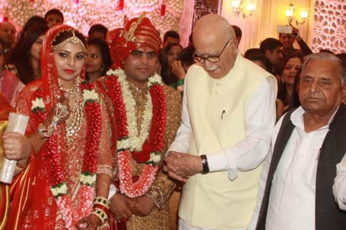 Piyush Goyal clicked during the Wedding ceremony of Rashtriya Janata Dal chief Lalu Yadav's daughter