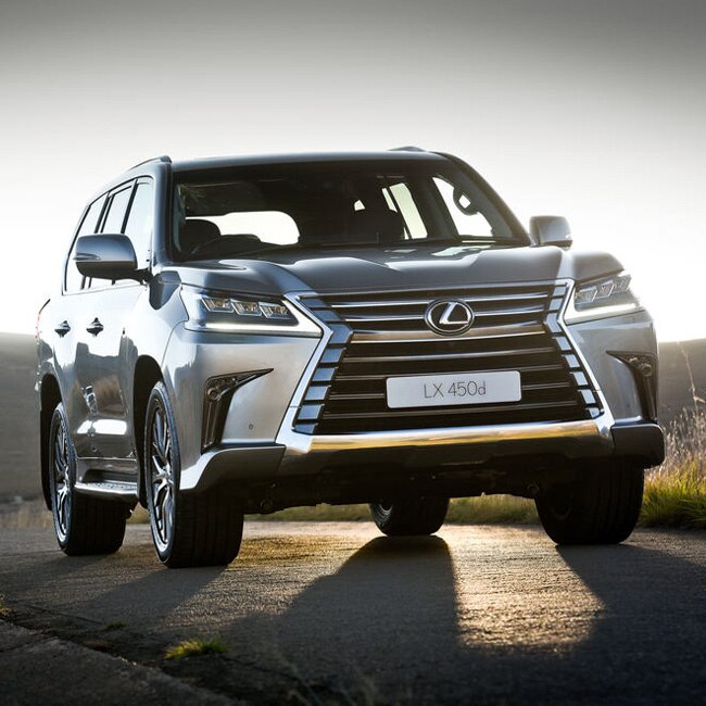 Lexus LX450d is powered by a 4.5 litre V8 diesel engine