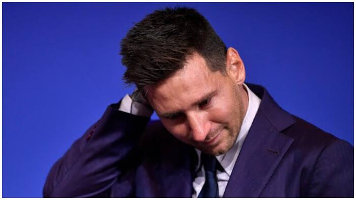 Lionel Messi Emotional Farewell at Barcelona Press Conference | See Photos