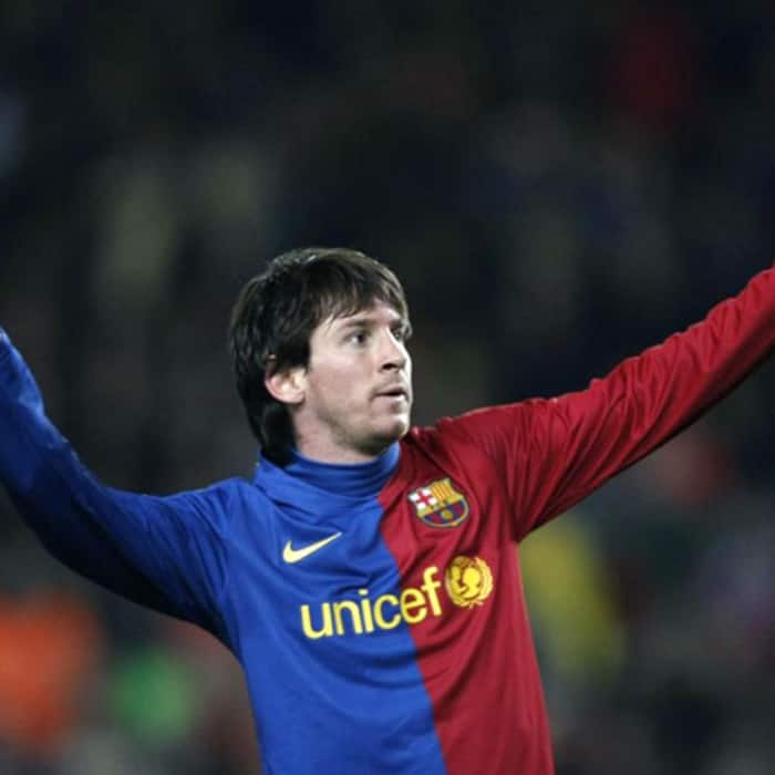 Lionel Messi represented Barcelona officially at the young age of 17
