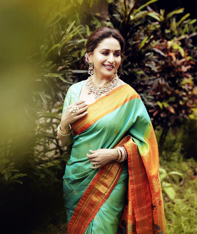 Madhuri Dixit’s Traditional Nose Rose Further Amped The Look