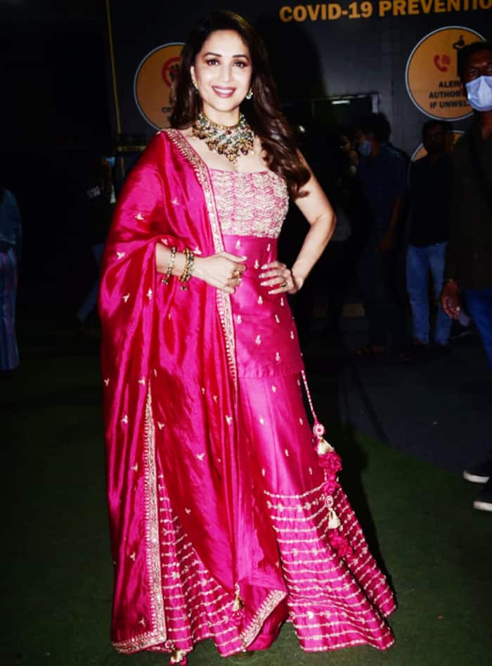 Madhuri Dixit Just Wore The Brightest Shade of Pink in Yet Another ...
