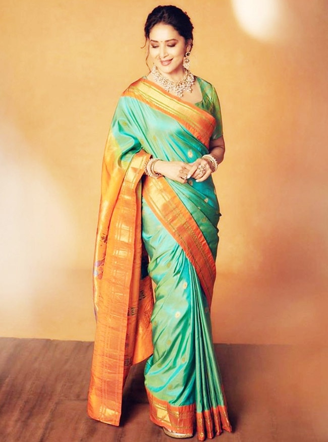 Madhuri Dixit’s Traditional Nose Rose Further Amped The Look