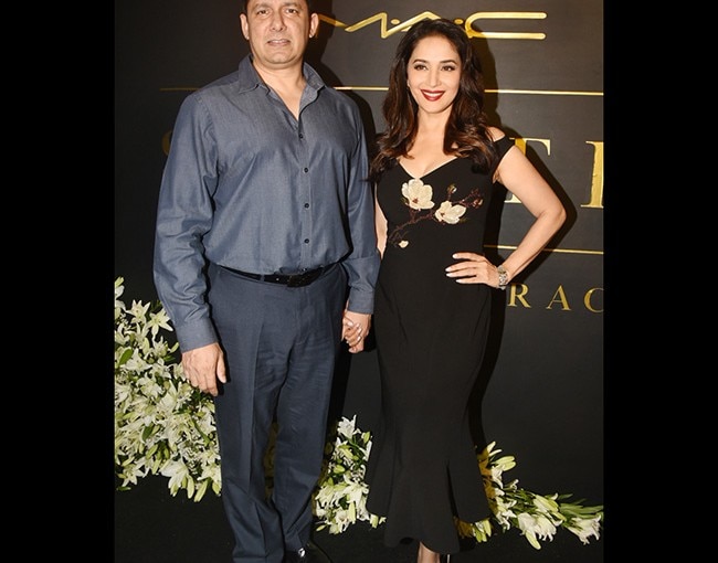 Madhuri Dixit with husband Ram Nene at MAC party