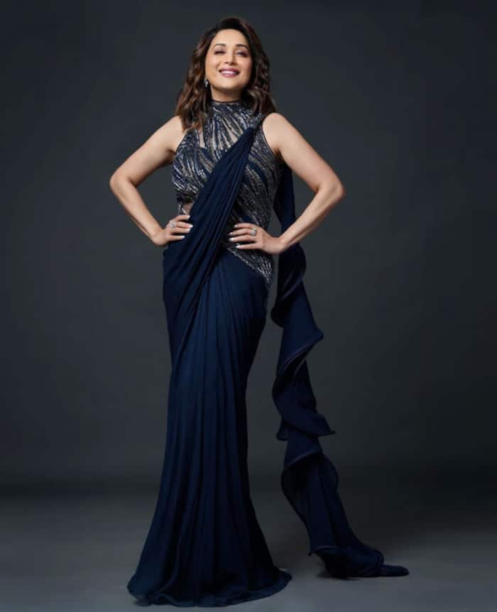 Madhuri Dixit’s Saree Featured Sequin Work