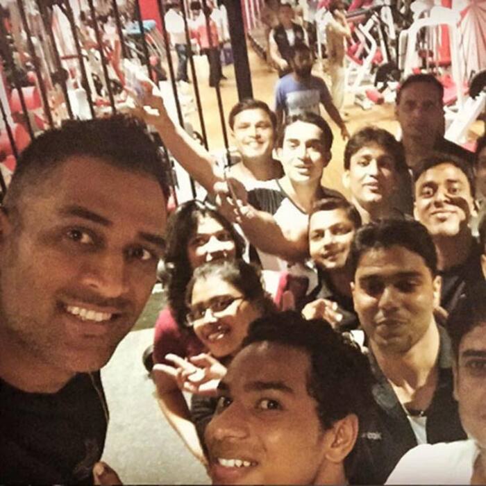 Mahendra Singh Dhoni clicked in formals