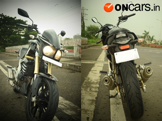 Mahindra Mojo front and rear profile