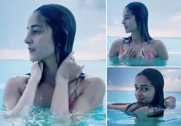 Ananya Panday Takes a Dip Inside Infinity Pool in Maldives, Looks Gorgeous in Pink Bikini