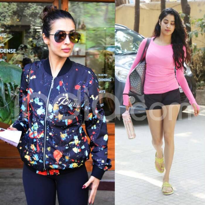 Malaika Arora And Janhvi Kapoor Get Papped