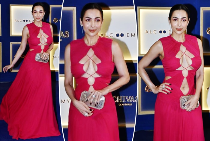 Malaika Arora Sets The Internet Ablaze in Red-Hot Dress With Deep ...
