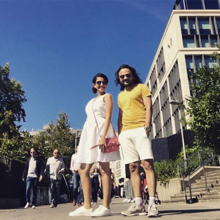 Manjari Phadnis with Manasi Parekh during her baby shower