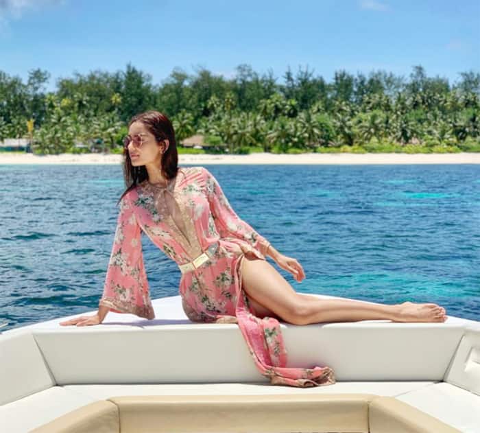 Manushi Chhillars Smoldering Bikini Pics From Beach Life In Maldives