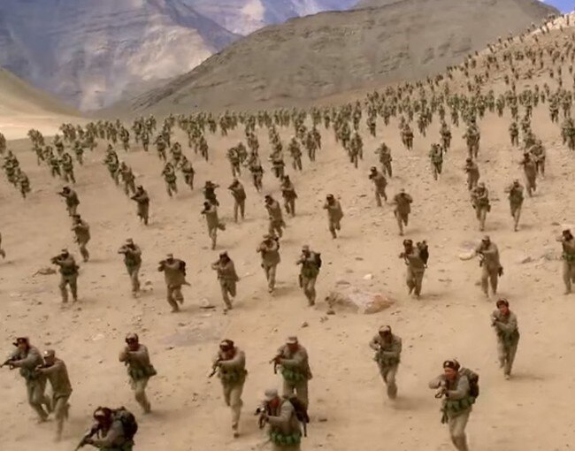 Massive war front