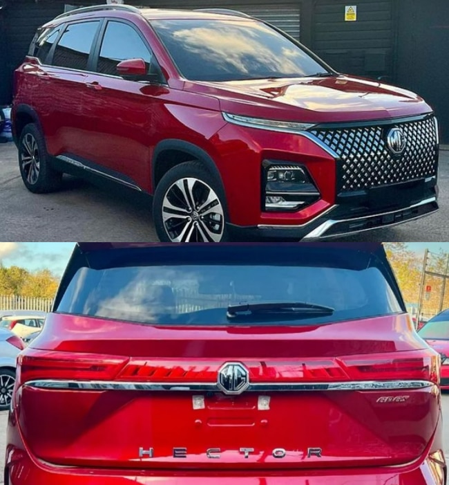 MG Hector Facelift Revealed Ahead Of Launch — Has New Front And Rear