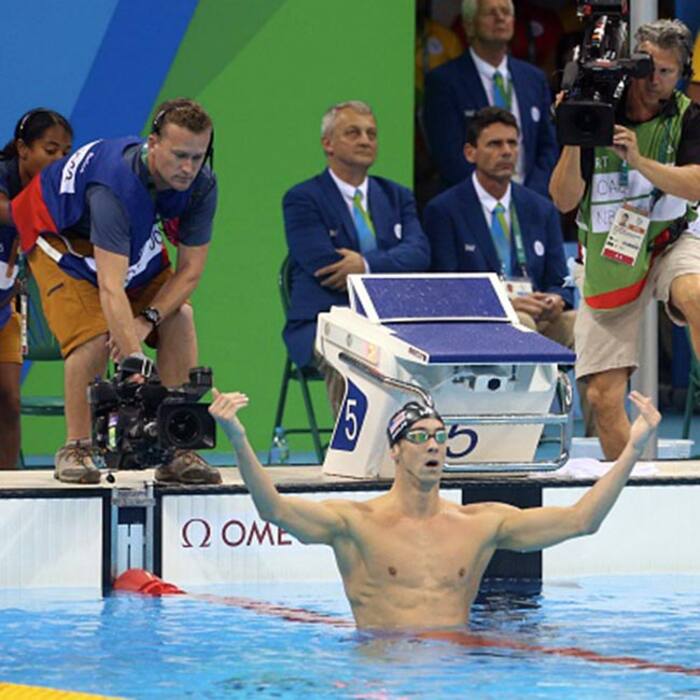 Rio Olympics 2016: Proud moment for American swimmer Michael Phelps as ...
