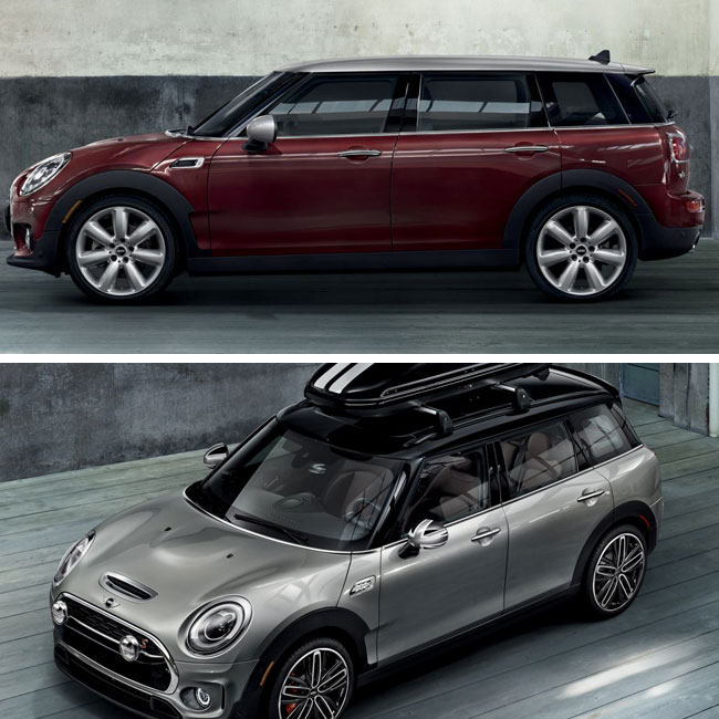 Mini Clubman is featured with vertically split, dual rear doors