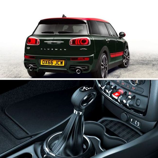 Mini Clubman is featured with vertically split, dual rear doors