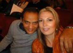 Mohammad Azharuddin with third wife Shannon Marie