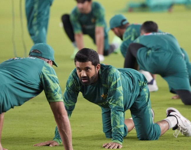 Mohammed Rizwan sweating out