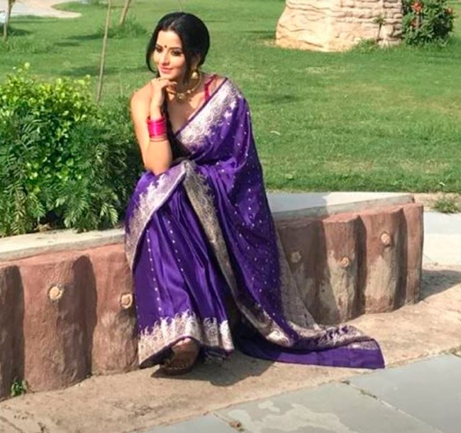 In Pics: Monalisa Raises The Temperature With Her Saree Pictures