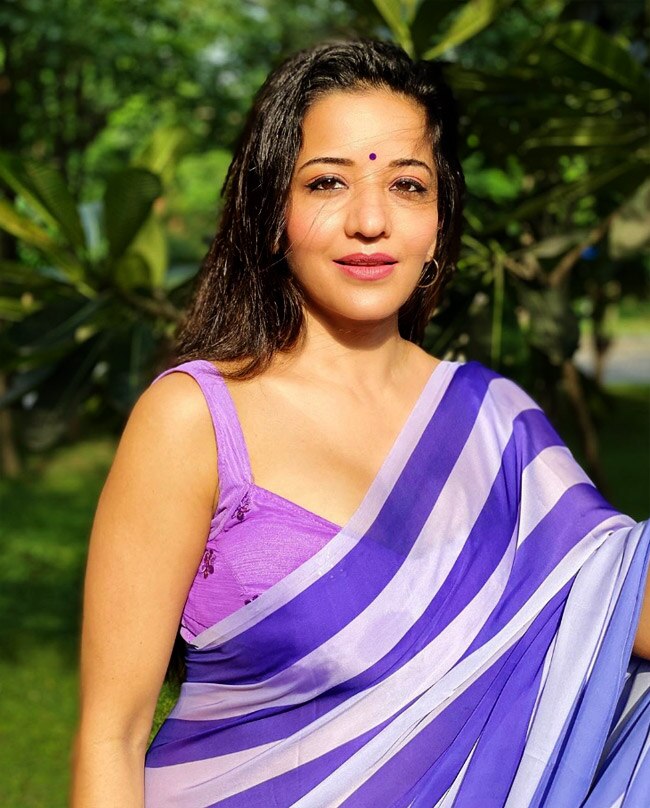 TV actor Monalisa’s Gorgeous Traditional Avatar in White and Blue ...