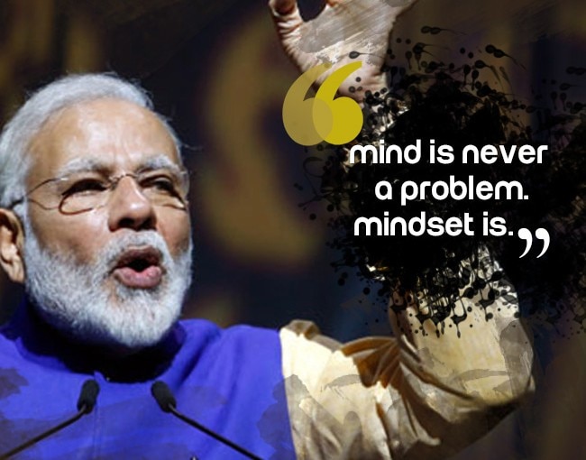 Motivational quote by Prime Minister Narendra Modi