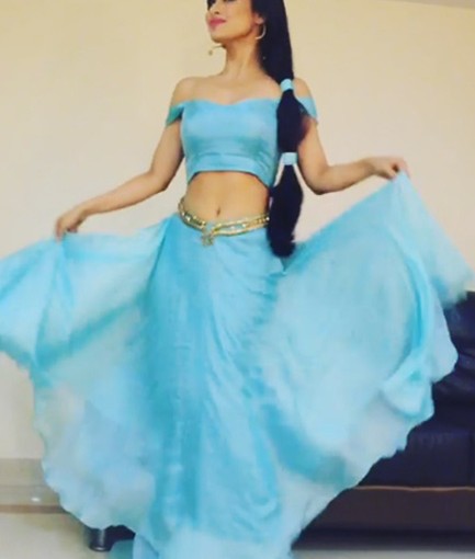 Mouni Roy as Disney Princess for her show