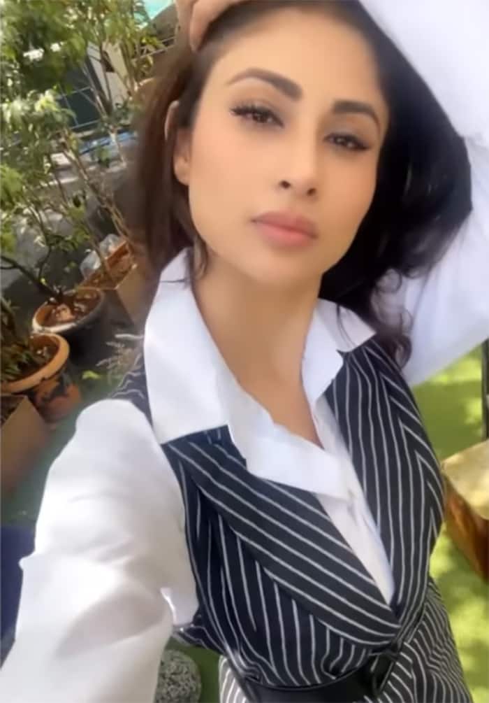 Mouni Roy Slays in Monochrome Dress