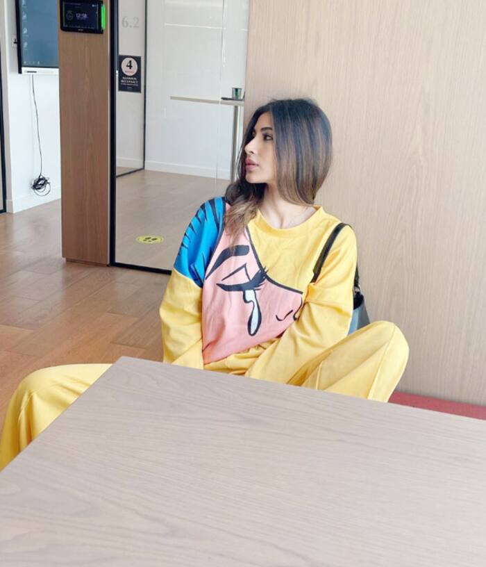 Mouni Roy is Casual Chic in a Bright Yellow Co-ord Set, View Photos