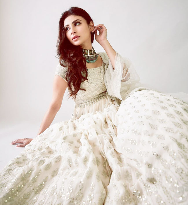 Mouni Roy Is All Dolled Up In A Pristine White Ensemble For Gokul ...