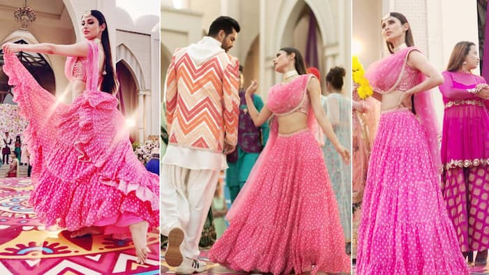 Mouni Roy in Pink Bandhani Lehenga is Straight Out of Fairytale – Check ...