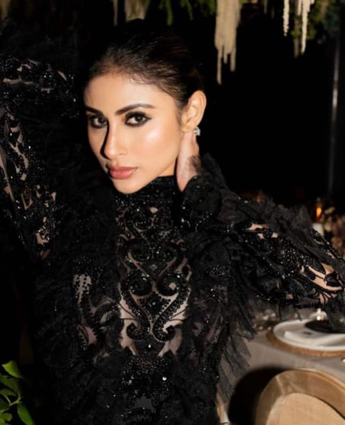 Mouni Roy Graces The Streets of Paris in Black Sheer Gown With Ruffle ...