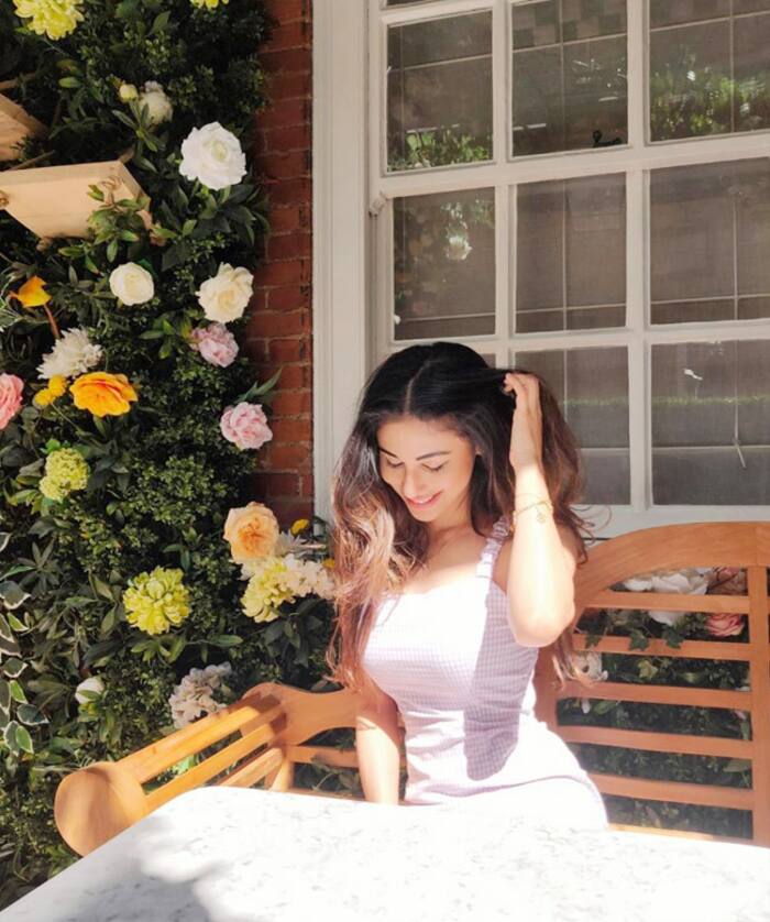 Mouni Roy Looks Stunning in Little White Dress