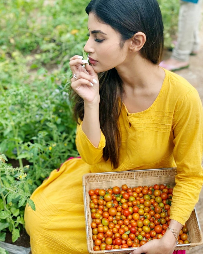 Mouni Roy With Her Pet Miss Coco