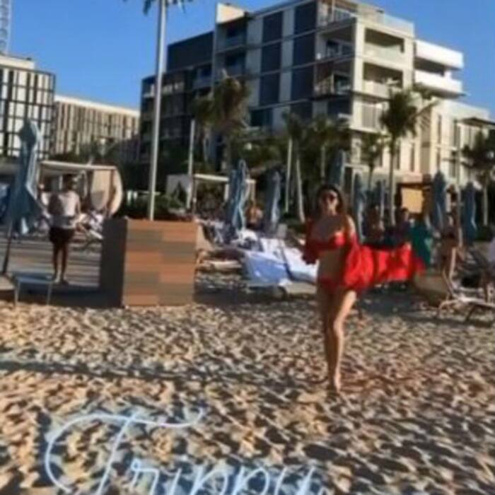 Mouni Roy Goes Bold And Sexy In Hot Red Bikini As She Flaunts Her