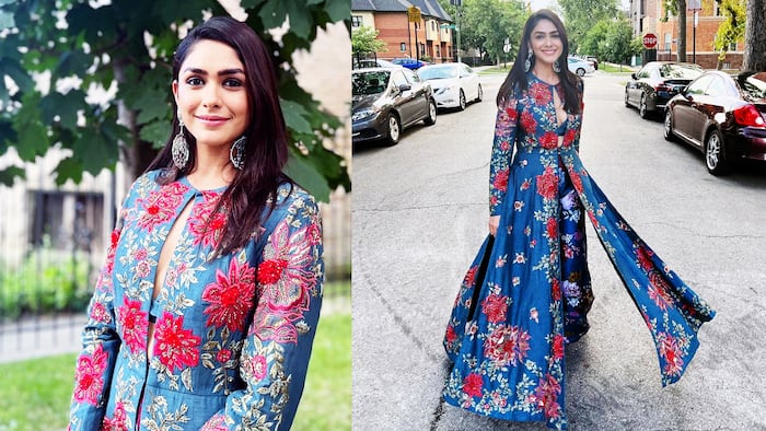 Mrunal Thakur is an Epitome of Grace And Beauty in Embroidered Jacket ...