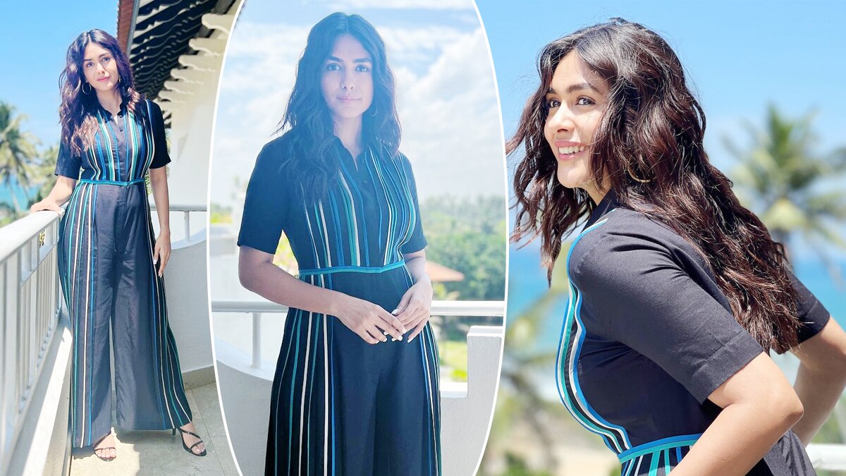 Mrunal Thakur Slays in Latest Photos in Blue Jumpsuit