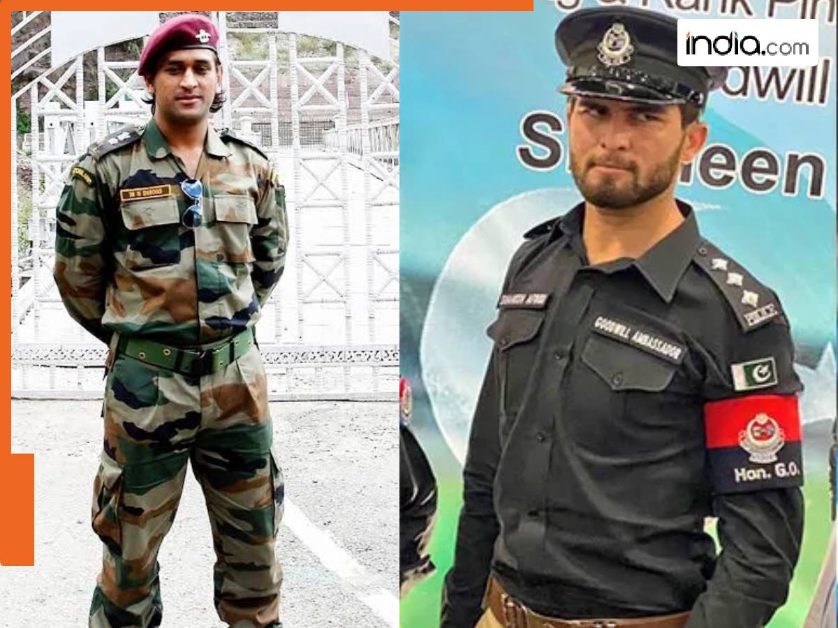 MS Dhoni to Shaheen Afridi: Cricketers with ranks in Police, Army and ...