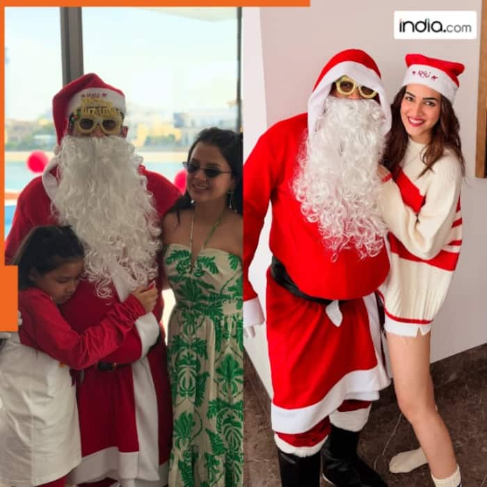 MS Dhoni turns Santa Claus for daughter Ziva, wife Sakshi and Kriti ...