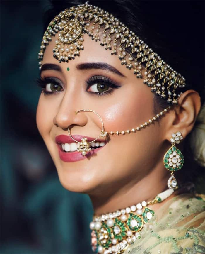 Shivangi Joshi's Green Lehenga Bridal Look: Naira Goenka From Yeh ...