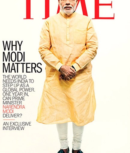 Narendra Modi on the cover of Time Magazine