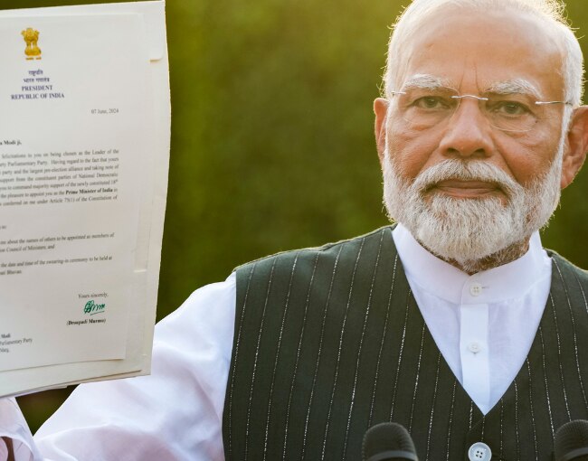 Narendra Modi will be sworn in as the Prime Minister of India for a ...