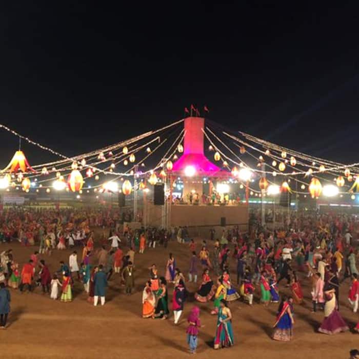 Navlakhi Garba Ground in Vadodara, Gujarat