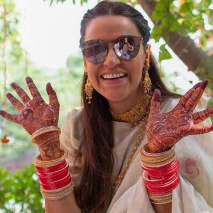IN PICS: Newly-wed Neha Dhupia just can’t stop showing off her choodha